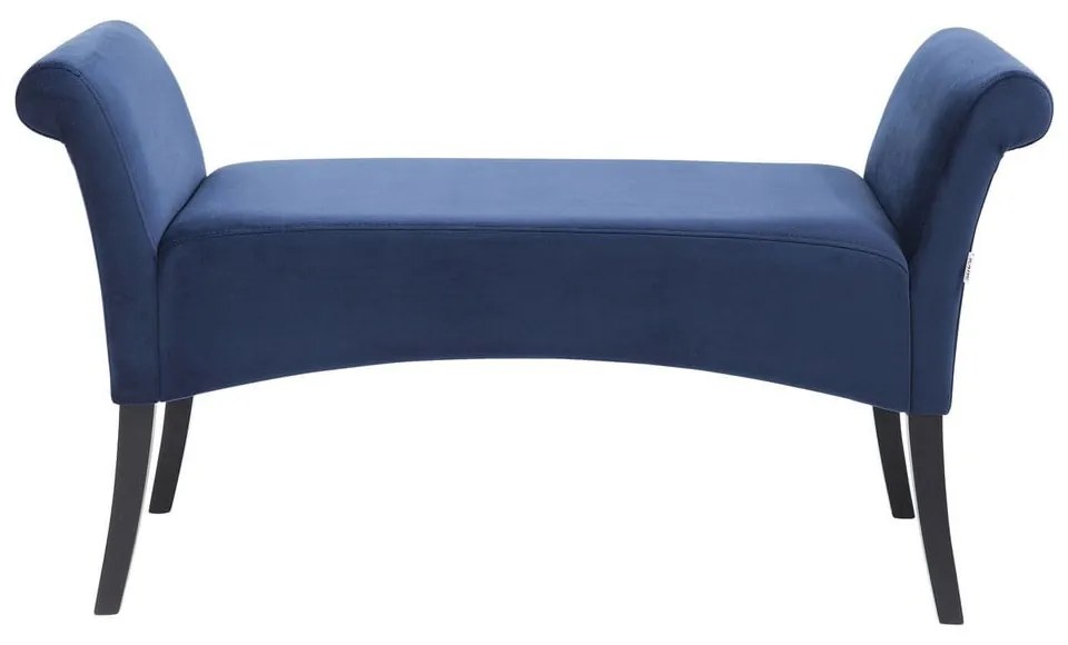 Modrá sametová lavice Kare Design Motley