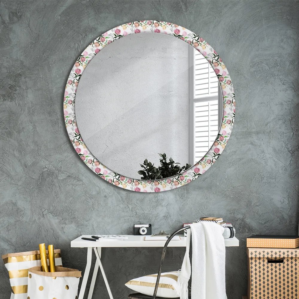 Kulaté dekorativní zrcadlo Pivové pupeny fi 100 cm