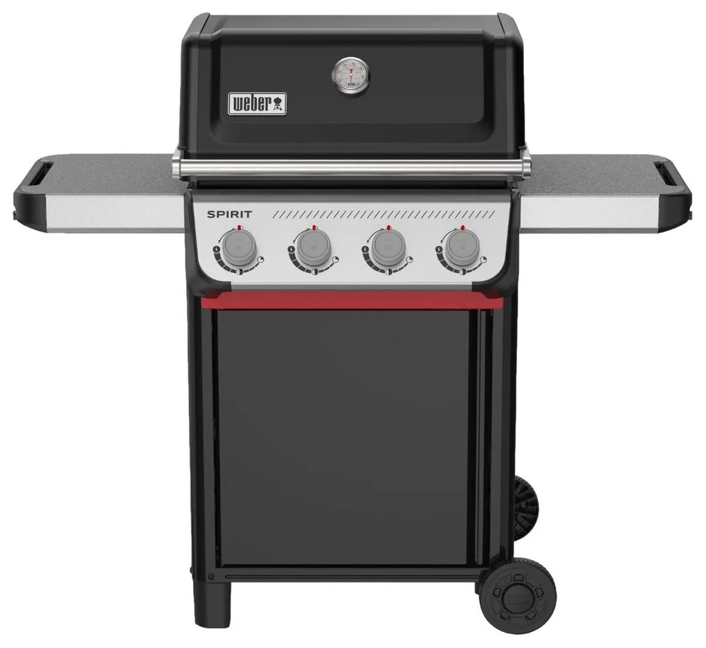 Weber Spirit Plynový gril E-410 Black, 4 hořáky, grilovací plocha: 61 × 45 cm, 8,2 kW