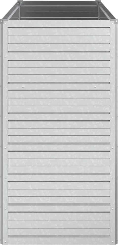 Zahradní vyvýšený záhon 100x40x77 cm pozinkovaná ocel stříbrný 316896