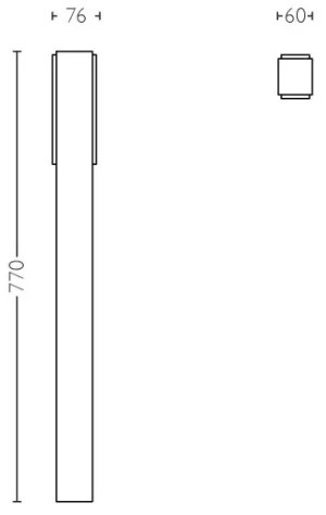 Philips 16489/93/P0 - LED Venkovní lampa STRATOSPHERE 2xLED/4,5W/230V IP44