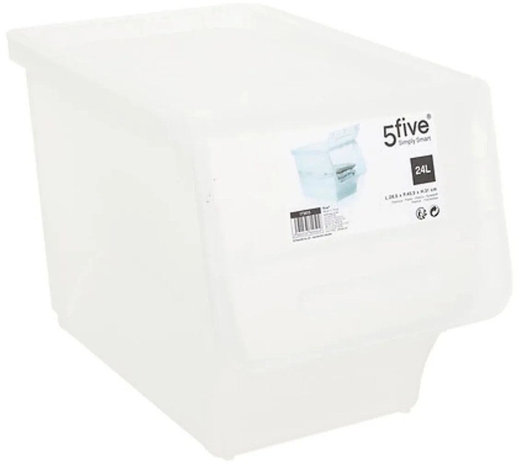 5Five® Úložný box ALL IN BOX s děleným víkem, 24l - 28,5 x 45,5 x 31 cm