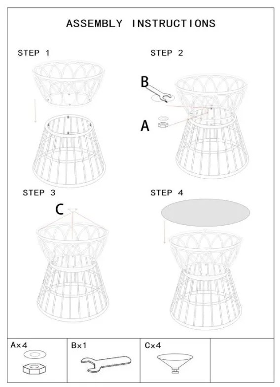 Designový konferenční stolek Gennipha 50 cm hnědý