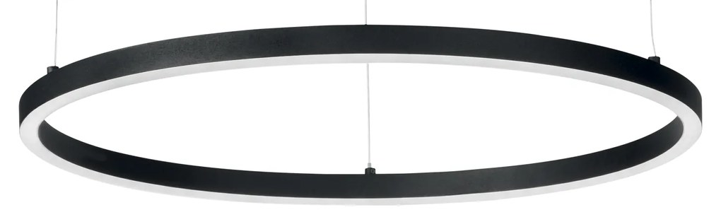 IdealLux 229515 ORACLE SLIM D700mm závěsné LED svítidlo 38W 4300/2220lm 3000K IP20 černá Závěsná svítidla