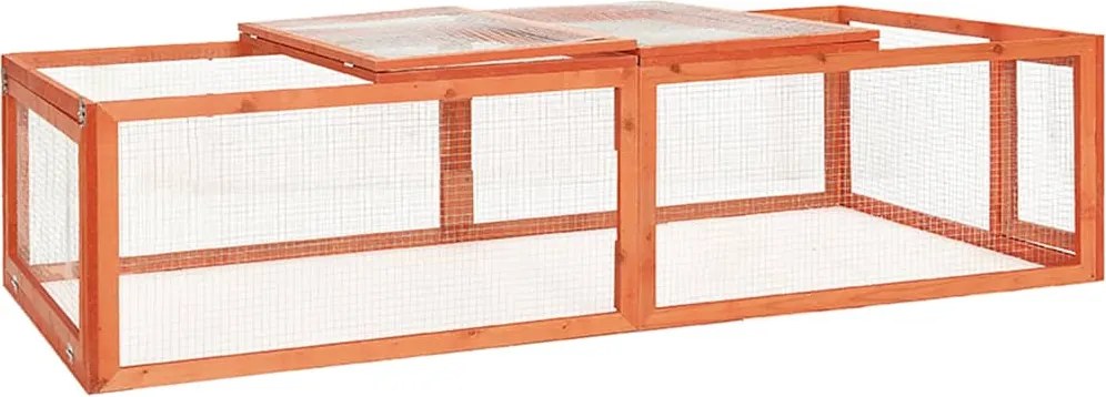 Králíkárna 183 x 90 x 46,5 cm masivní jedlové dřevo 170877