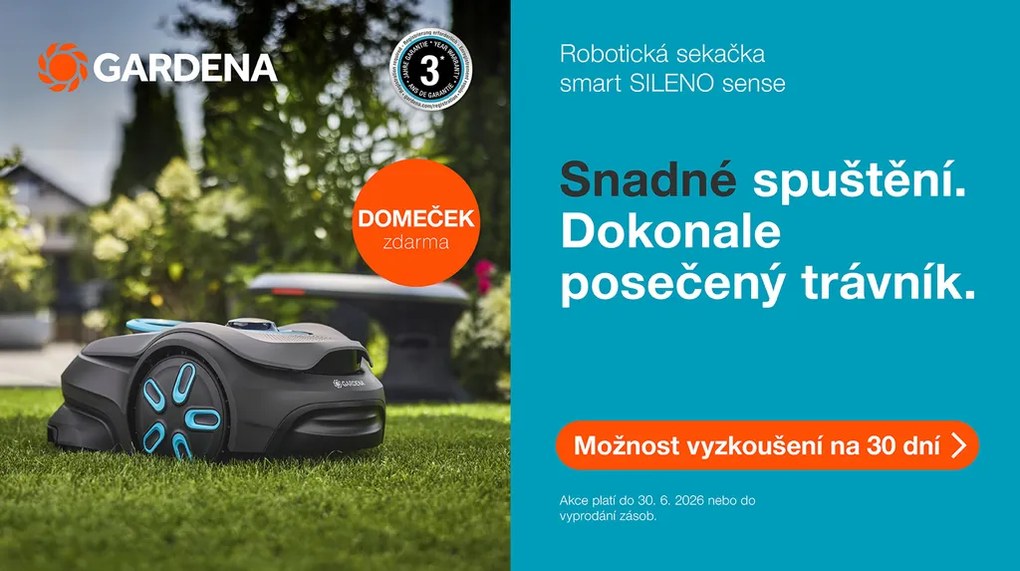 Gardena Robotická sekačka smart SILENO sense 400 m²