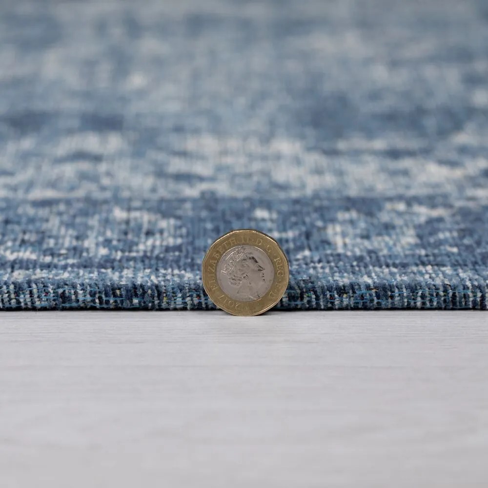 Flair Rugs, Běhoun Manhattan Antique Blue, 60x230, modrá, chodba / předsíň