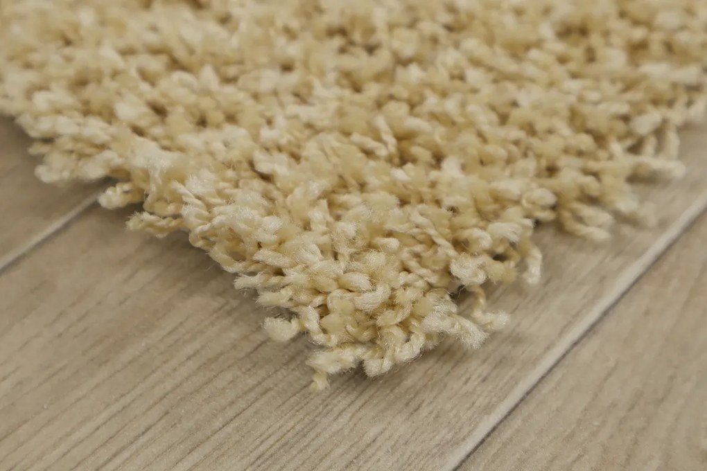 Vopi, Metrážový koberec Color Shaggy béžový - neúčtujeme odřezky z role, na míru, šíře 2m,3m,4m, béžová, ab (mřížka), dětský pokoj