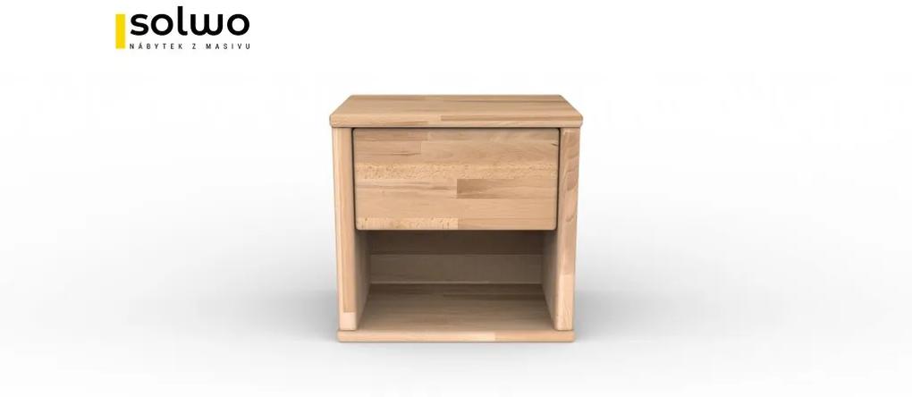 Solwo Design Noční stolek UNO Dřevo a odstín oleje: DUB Cink - Olej odstín DO205