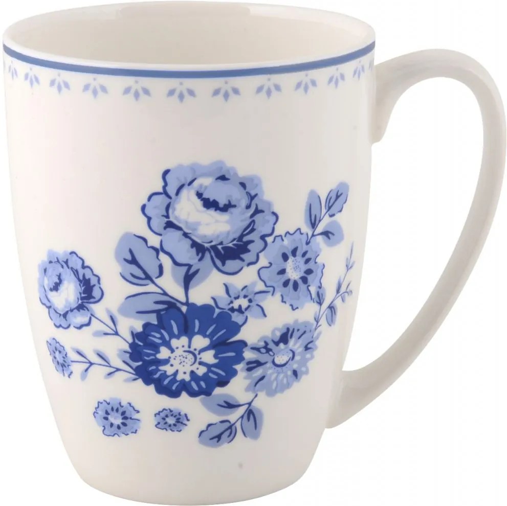 IB LAURSEN Hrneček Blue Rose, modrá barva, porcelán 300 ml