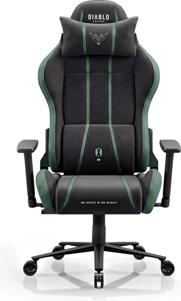 Látková herní židle černo-zelená Diablo X-One 2.0 Forest Green Normal