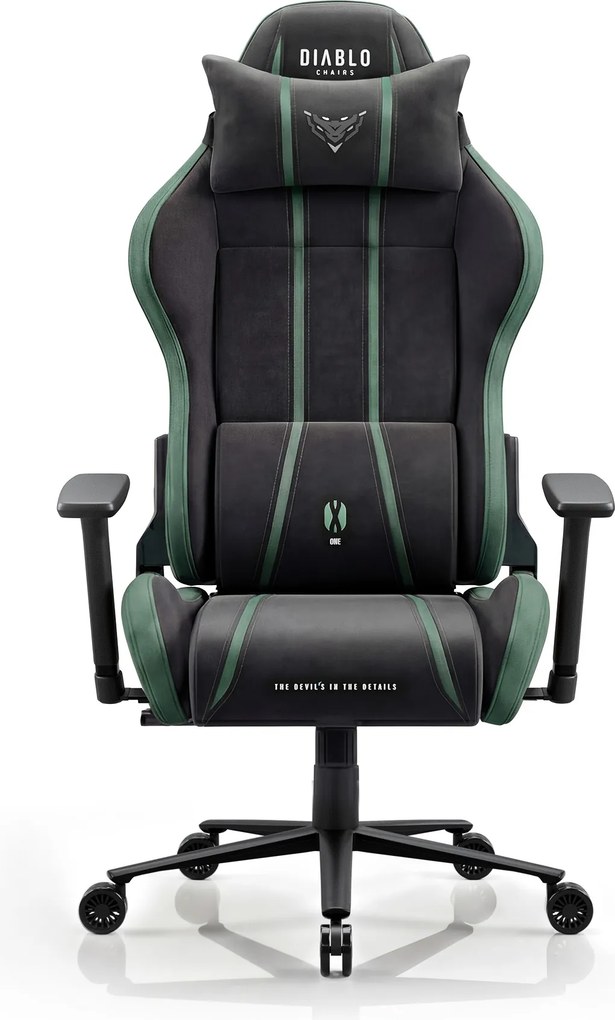 Látková herní židle černý-zelený Normal Size: Diablo X-One 2.0 Forest Green