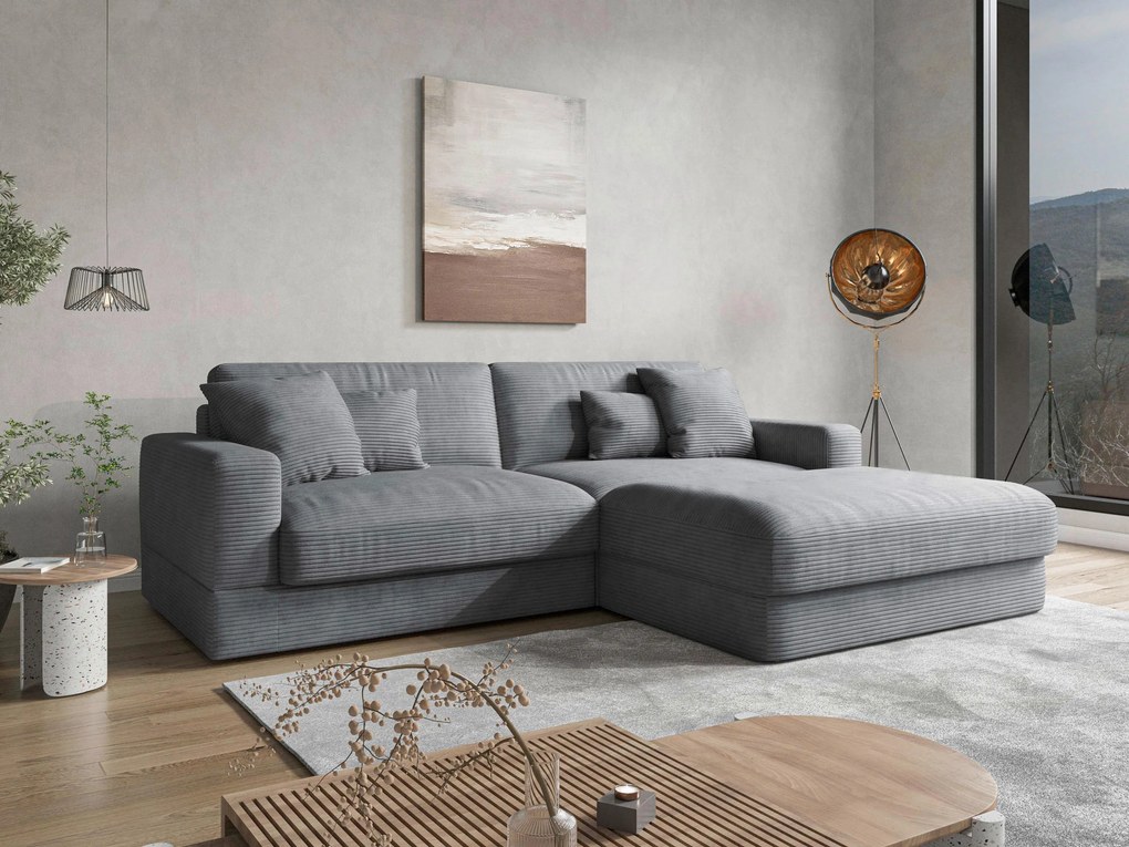 XXXLutz ROHOVÁ SEDAČKA, textil, šedá Sit & More - Sedací soupravy - 000144027416