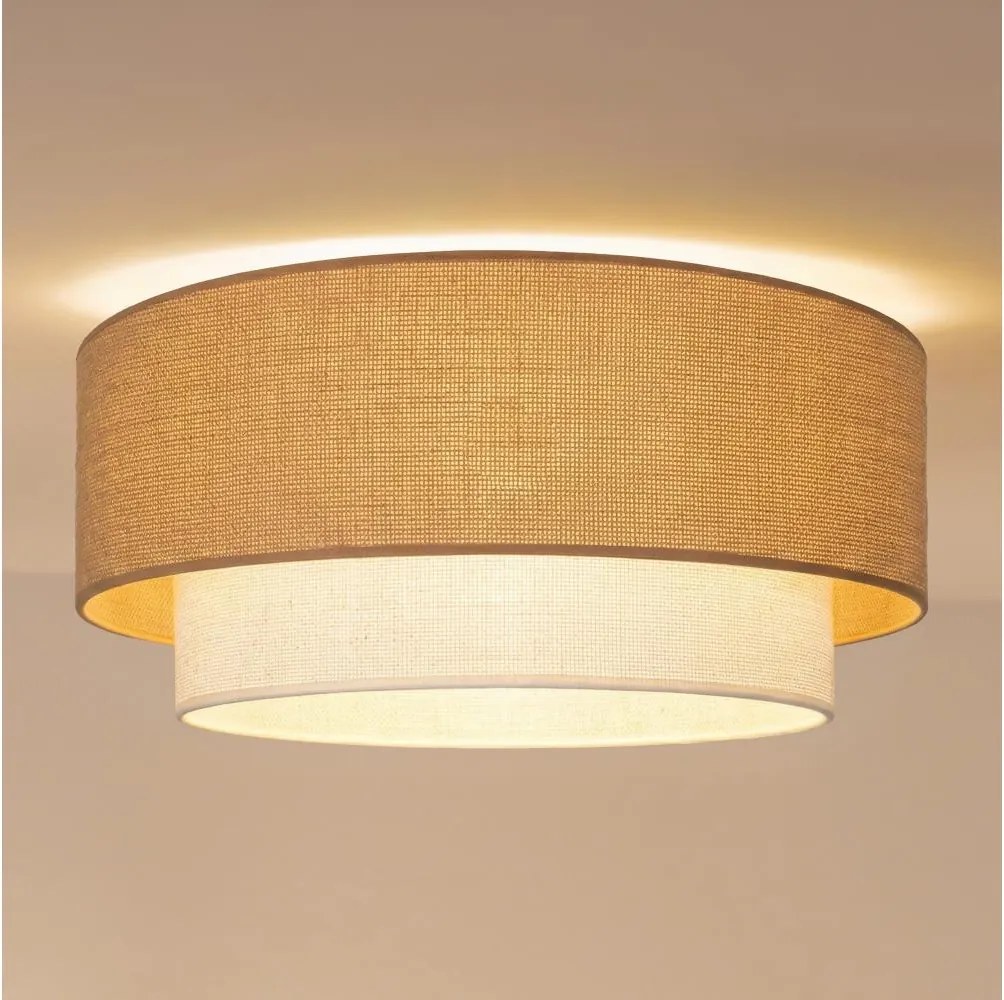 BRILAGI - LED Stropní svítidlo BOHO ECO 1xE27/10W/230V pr. 40 cm béžová/krémová