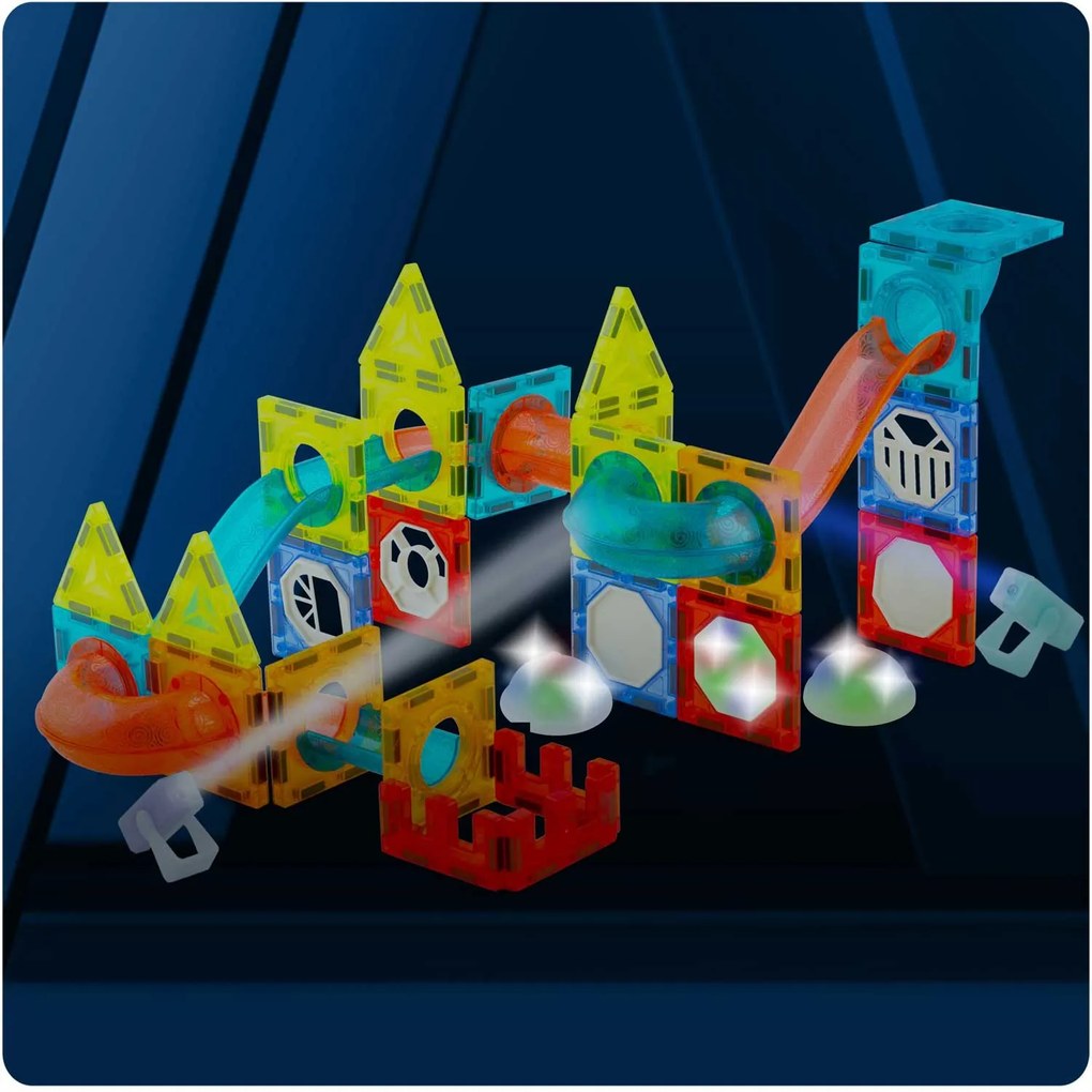 Magnetické cihly s osvětlením RK-763 Ricokids
