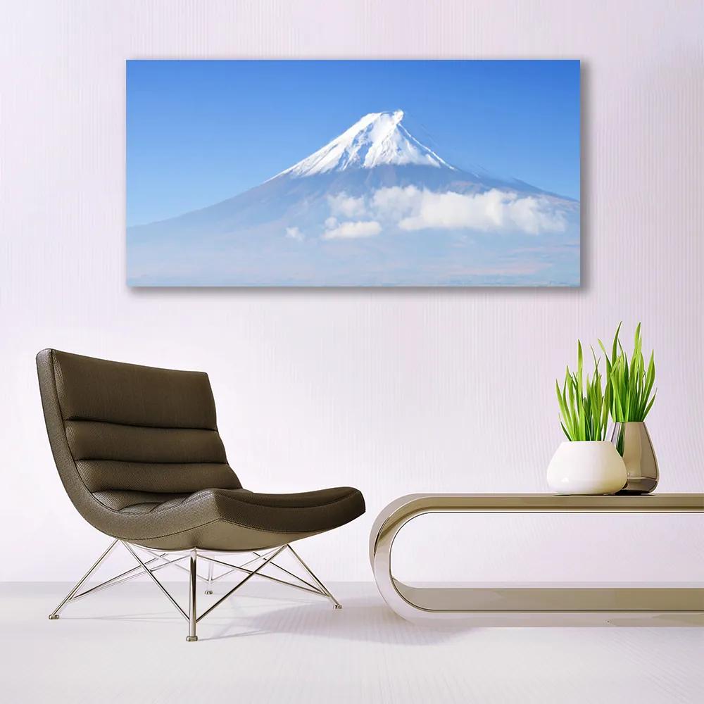akrylový obraz Hory Mraky Nebe Krajina 120x60 cm