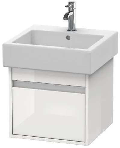 Duravit Ketho - Umyvadlová skříňka 41x45x44 cm, 1 zásuvka, lesklá bílá KT668502222