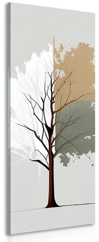 Obraz zajímavý minimalistický strom - 50x150