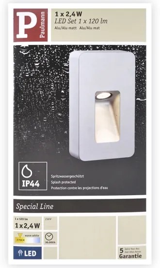 Paulmann 93825 - LED/2,4W IP44 Venkovní nástěnné svítidlo SPECIAL LINE 230V