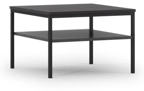 Konferenční stolek LANZZI, 60x40x60, černá/dub artisan