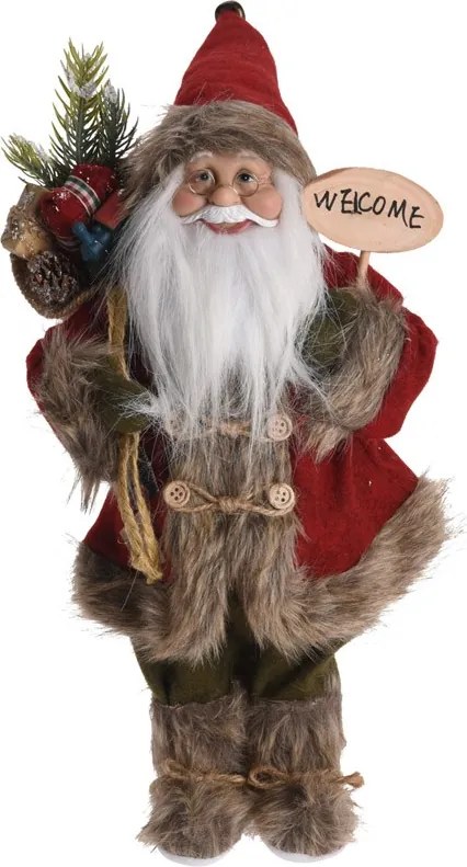 Santa Claus – červenohnědý 37 cm