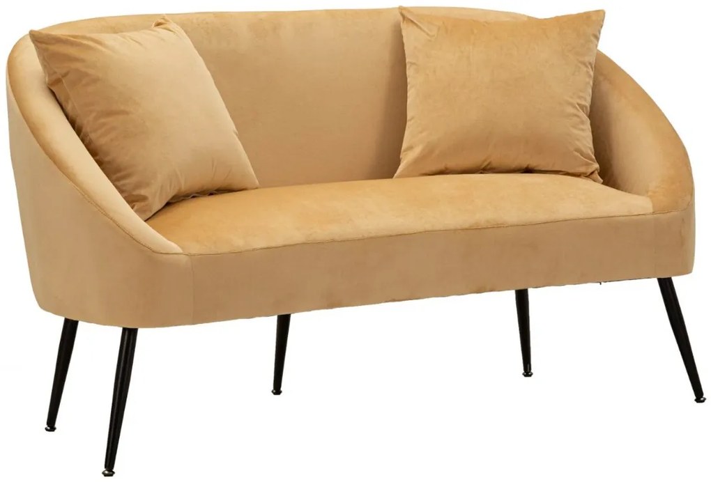 Designová pohovka Caerwyn 137 cm hnědá / černá