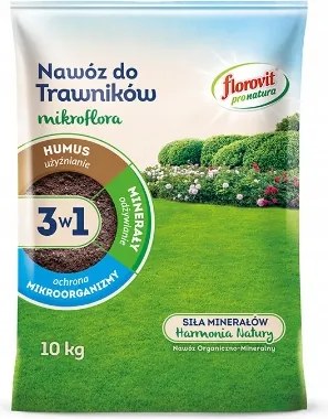 Florovit na trávníky sáček 10 kg 3v1 mikrokvětinové hnojivo premium