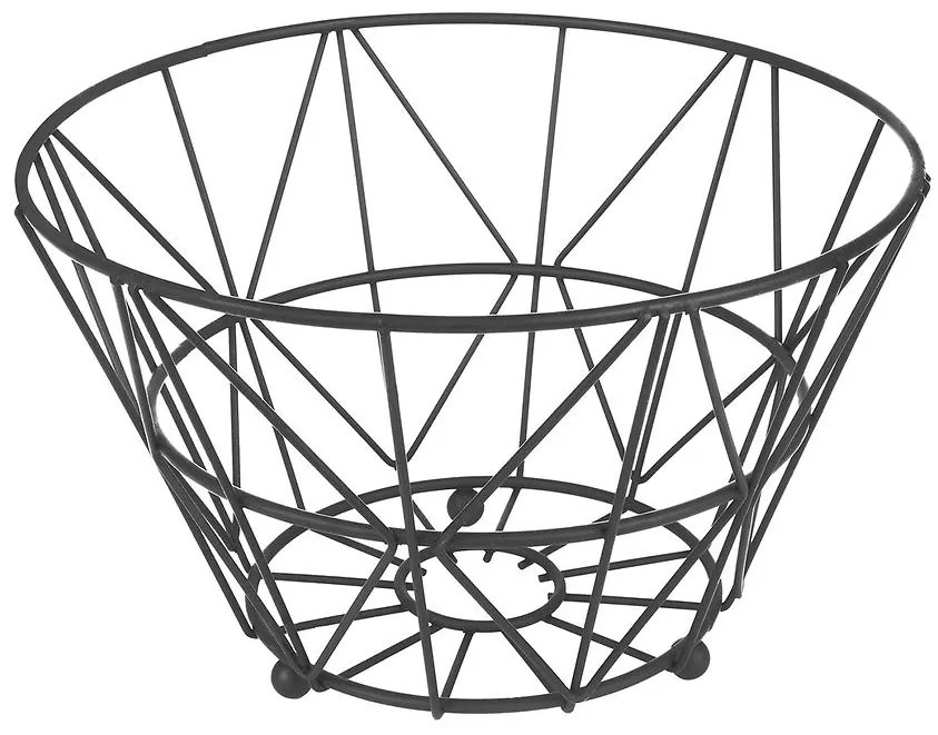 Košík na ovoce Tulum černý 24x15cm