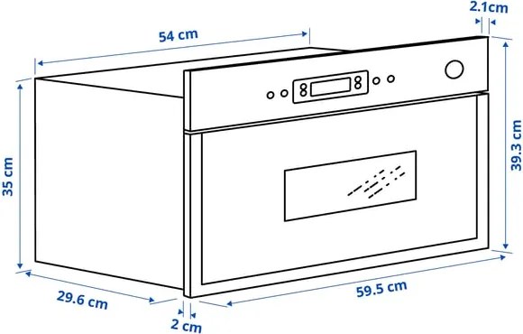 MATÄLSKARE Mikrovlnná trouba, IKEA 300 nerezavějící ocel