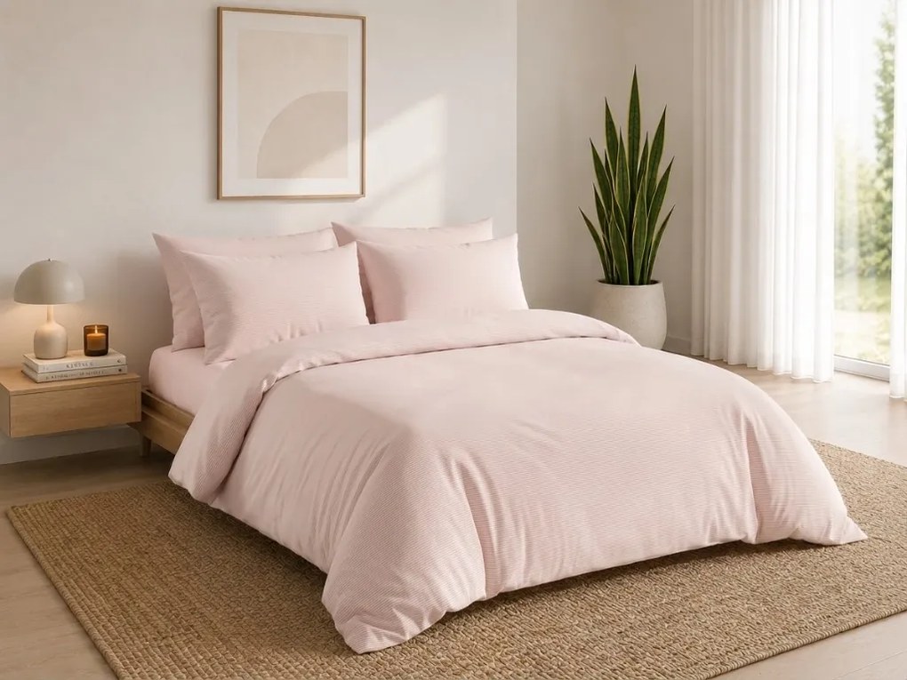 Bavlněné povlečení LINIE PINK růžové Rozměr povlečení: 70 x 90 cm | 140 x 200 cm