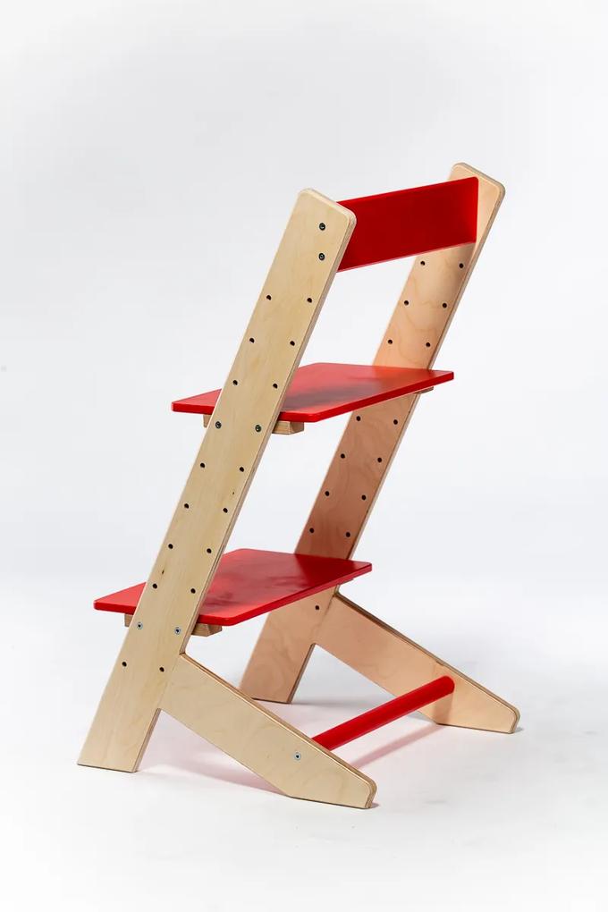 Lucas Wood Style rostoucí židle EASY LINE -  červená