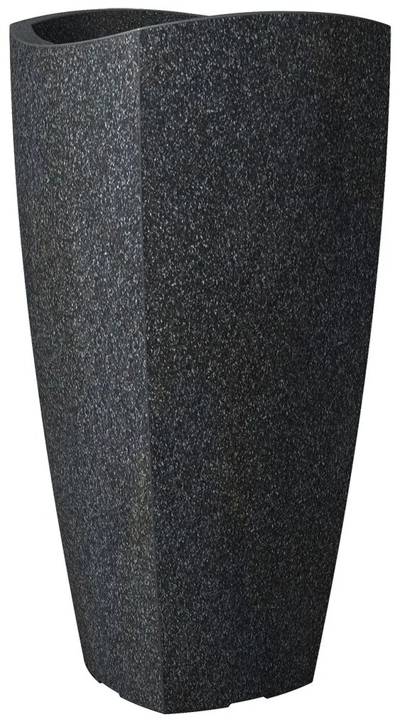 Scheurich Květináč Wave Gobe Cubo (Ø 40 cm, výška 80 cm, Granit - 4033083584934