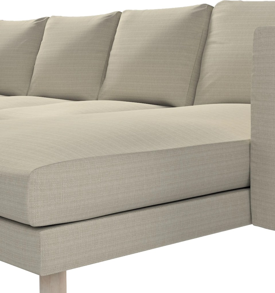 Potah na pohovku IKEA Norsborg 4-místná se šezlongem barva béžová látka pletený vzor