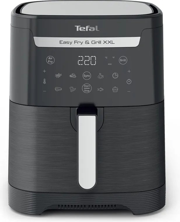 Černá horkovzdušná fritéza Easy Fry & Grill XXL EY801815 – Tefal