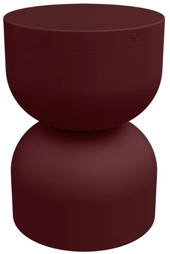 OnaDnes -20% Třešňově červený hliníkový stolek Fermob Piapolo 32 cm