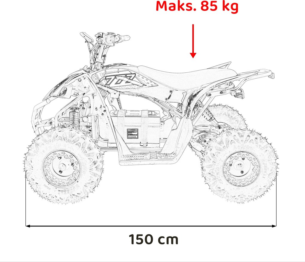 Ramiz Čtyřkolka DESERT STORM LIFT červená
