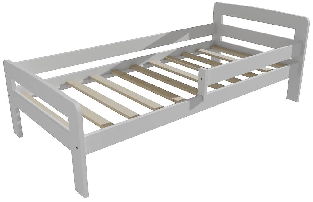 Vomaks Dětská postel se zábranou VMK008C KIDS Rozměr: 100 x 200 cm, Barva: surové dřevo