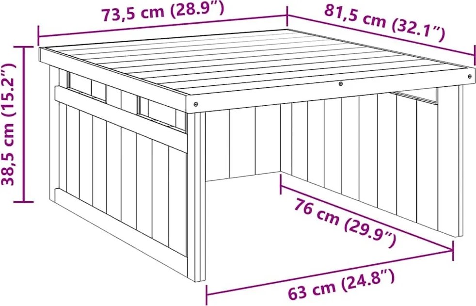 vidaXL Garáž na sekací stroj Hnědá 73.5 x 81.5 x 38.5 cm [42013030]