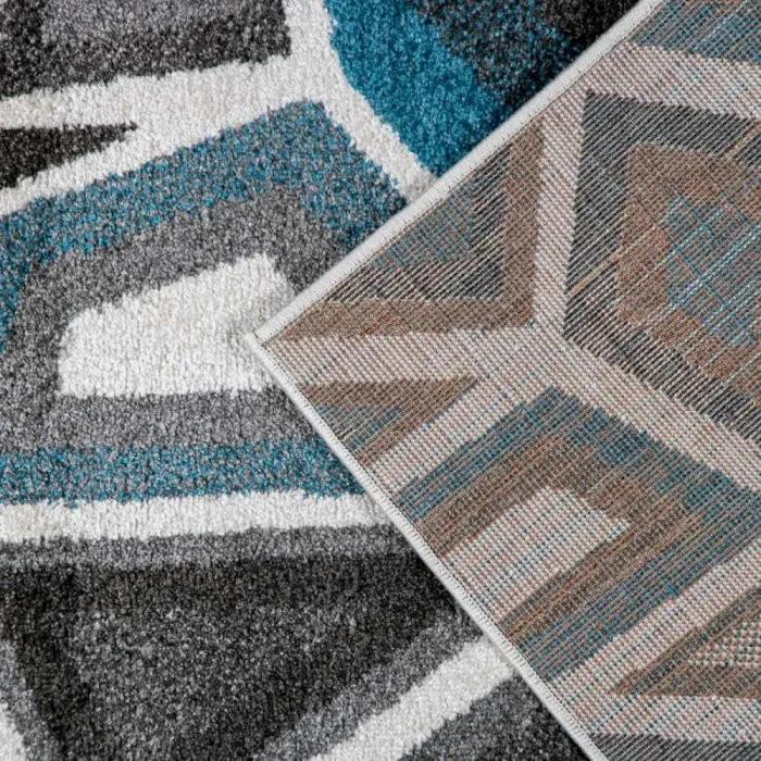 Vopi | Kusový koberec Walton 5797A bílo-modrý - 60 x 110 cm