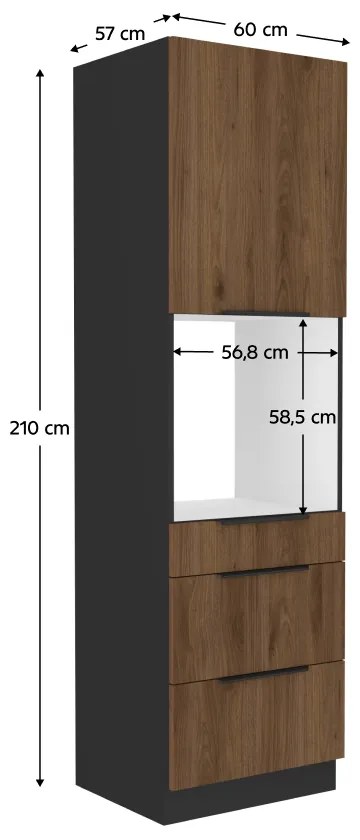 Skříň na vestavěnou troubu MENZO 60 DPS-210 3S1F Tempo Kondela