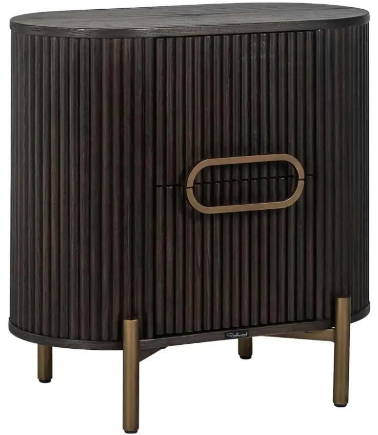 OnaDnes -20% Hnědý dubový noční stolek Richmond Luxor 60 x 39 cm