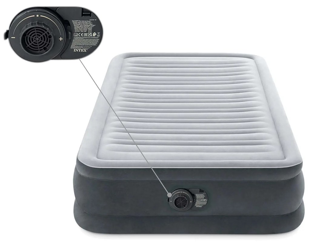 Nafukovací matrace 191x99x33 cm s elektrickou pumpou INTEX 67766ND pro pohodlný spánek v přírodě