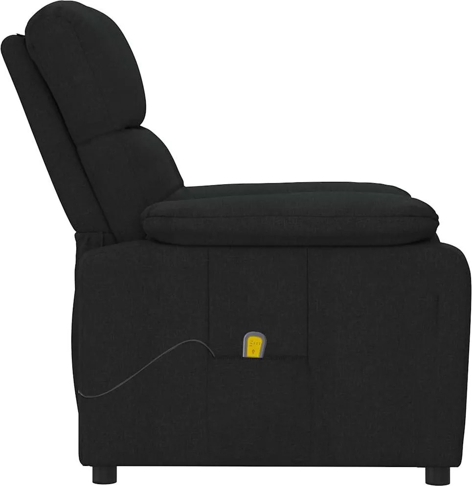 Masážní křeslo černé textil 289674