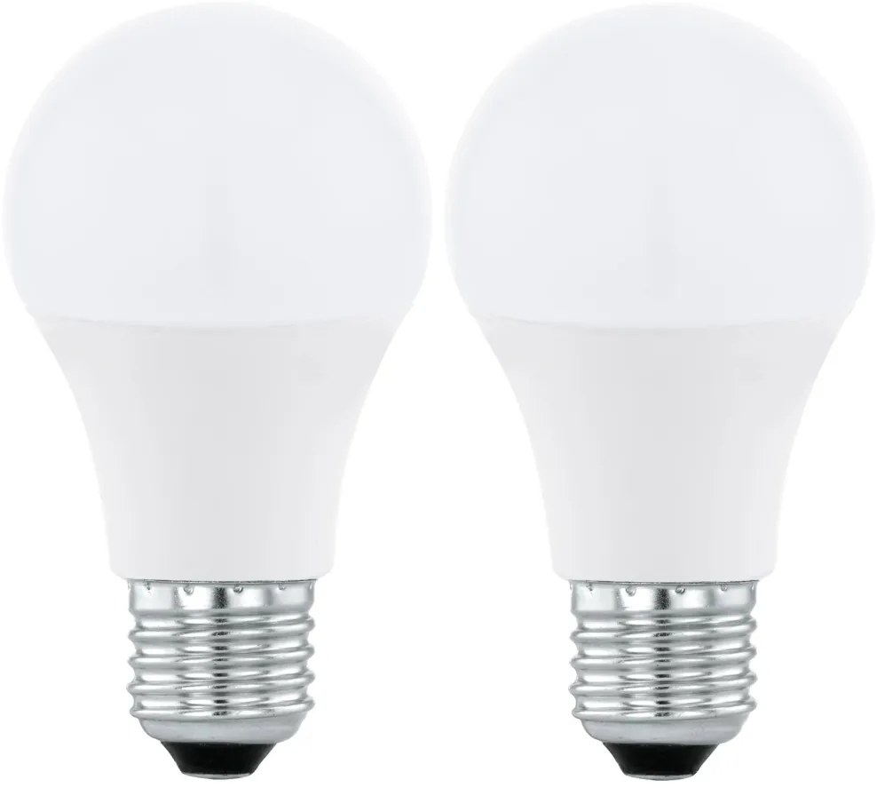 SADA 2xLED RGBW Stmívatelná žárovka A60 E27/9W/230V 2700-6500K + DO - Eglo 11587