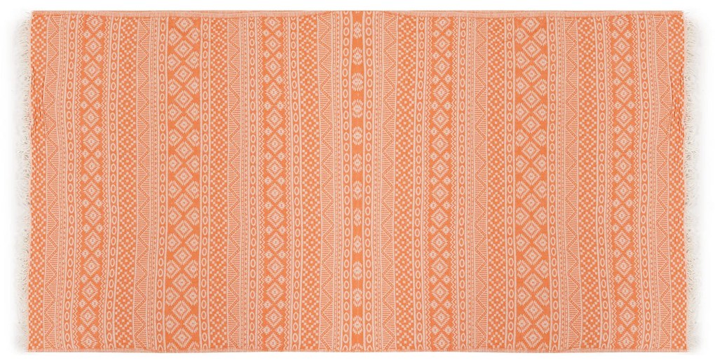 L´essentiel Maison Plážový ručník Fouta Cicim - Orange, Oranžová