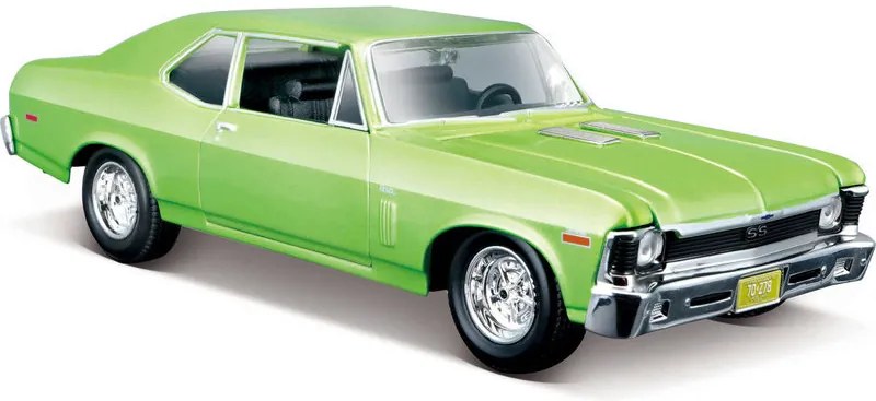 Maisto chevrolet nova ss 1970 1:24 světle zelená metalíza