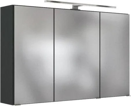 XXXLutz ZRCADLOVÁ SKŘÍŇKA, šedá, 100/64/20 cm Held - Online Only koupelnové skříňky - 000307010010