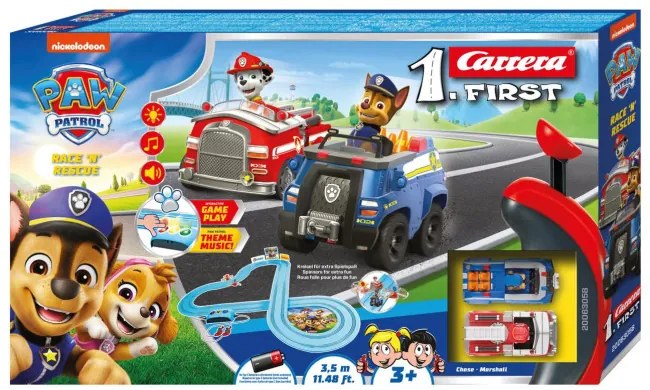 Závodní dráha Carrera First 20063058 Paw Patrol- Race 'N' Rescue 3,5m