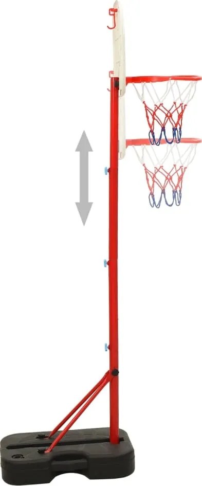 vidaXL Přenosný basketbalový set nastavitelný 138,5–166 cm [80347]