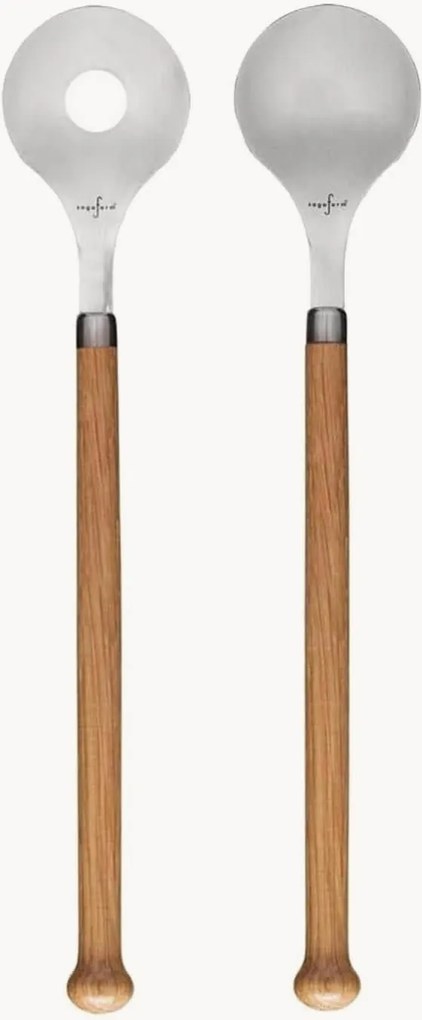 Sada salátového příboru Oval Oak, 2 díly